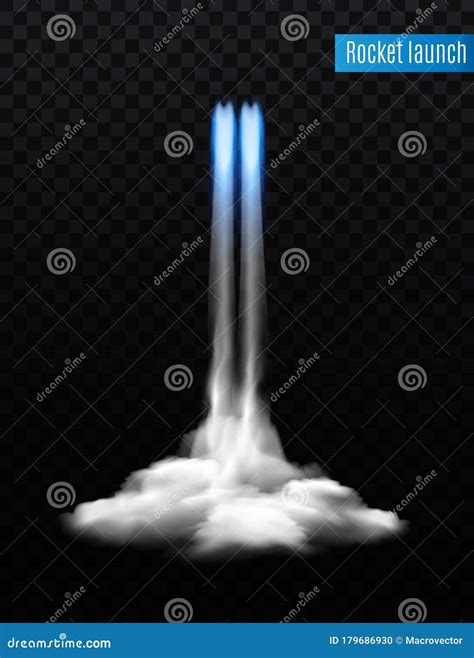 Rocket Flame Jets Engine Fire Different Shapes Fireballs Decent Vector