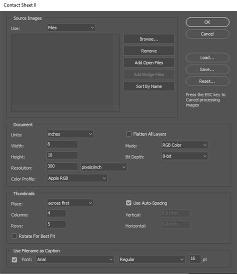 Solved: Blank Contact Sheet - Adobe Community - 12227514