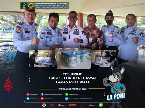 Tes Urine Bagi Seluruh Pegawai Lapas Polewali
