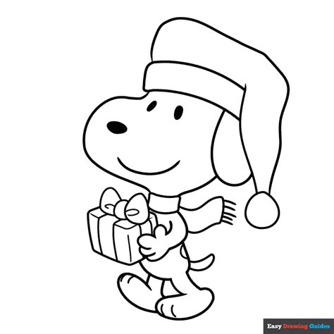 Snoopy Christmas Coloring Pages Printable