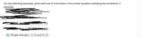 Solved For The Following Exercises Find The Slope Of The Chegg