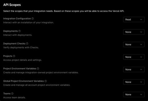 Creating An Integration Vercel Docs