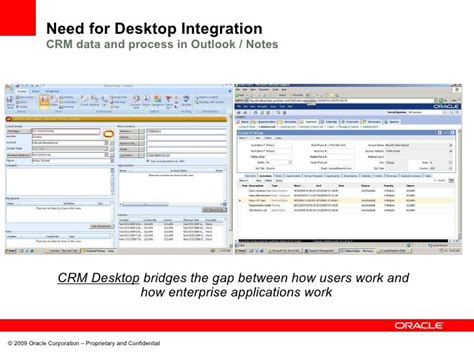 oracle siebel crm desktop