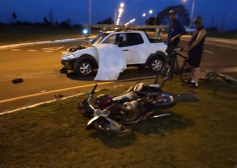 Condutor De Moto Fica Ferido Em Acidente Ocorrido Na Ms 276 Em Nova