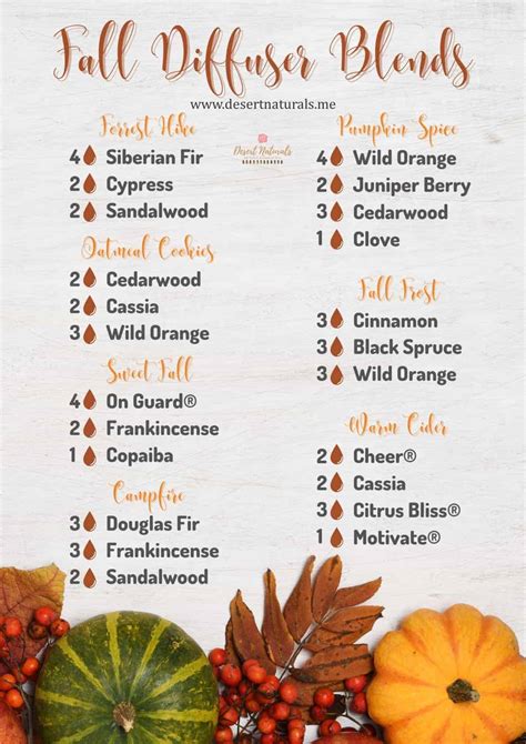 7 Fall Essential Oil Diffuser Blends Desert Naturals Doterra