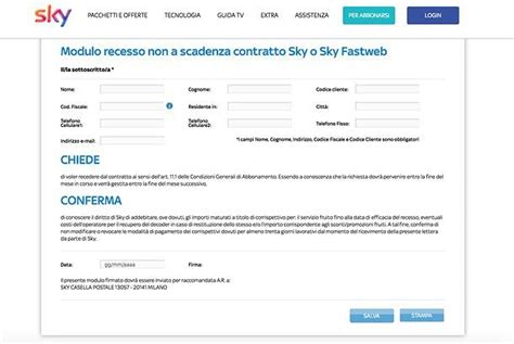 Modulo Disdetta Sky PDF Salvatore Aranzulla