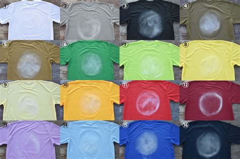 汗染みが目立ちにくいTシャツは何色全16カラーで徹底検証 YAMA HACK ヤマハック