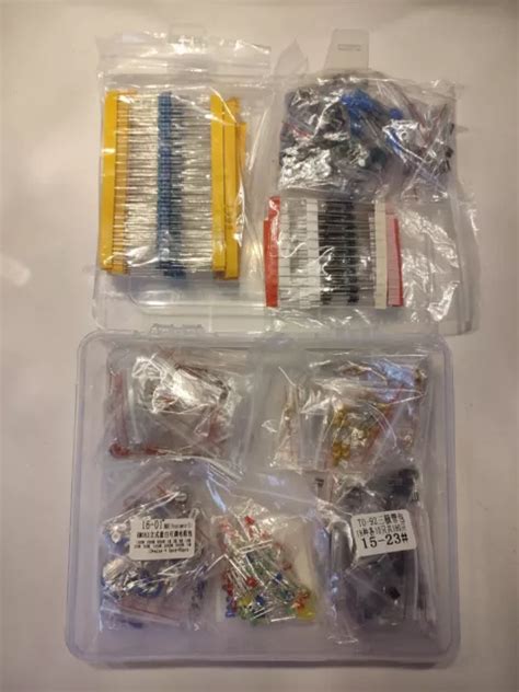 Electronic Component Kit Led Resistor Diode Capacitor Transistor Pot