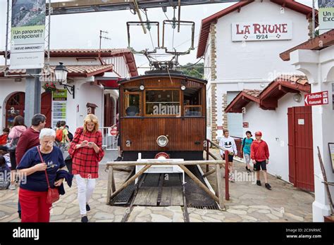 Sare France June The Petit Train De La Rhune Typically Basque Col De Saint