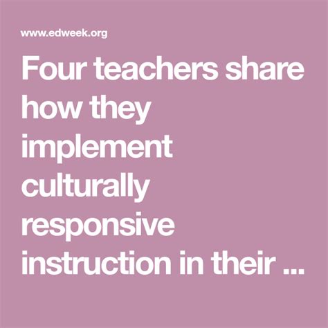 Inspiring Ways To Implement Culturally Responsive Instruction In