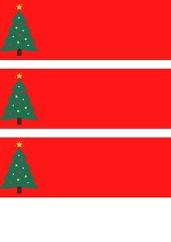 Christmas Tree Name Tags By Gabi Strickland TPT