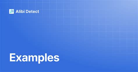 Examples Alibi Detect