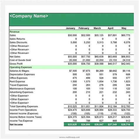 45 Simple Income Statement Template Redlinesp 45 Simple Income Statement Template Redlinesp