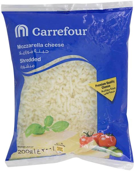 سعر ومواصفات كارفور جبنه موزريلا مبشوره 200 جرام من Carrefourksa فى
