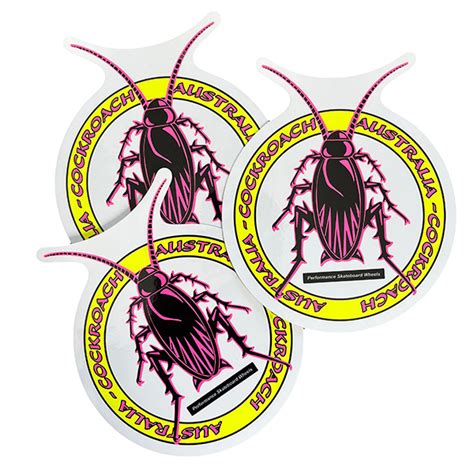 Cockroach Logo Sticker Large Pink Desert Highways