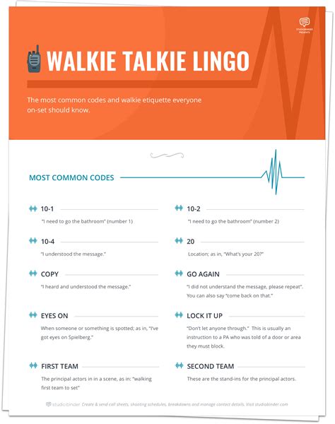 Walkie Talkie Lingo Everyone On Set Should Know