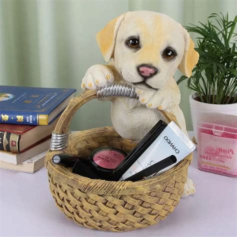 Лабрадор корги Мопс Шиба ину Статуэтка собаки коробка для хранения Животных искусство Скульптура