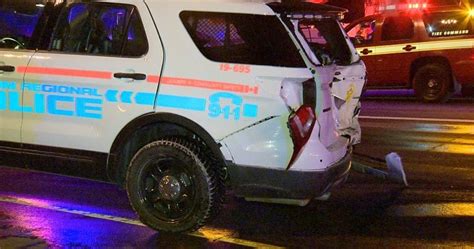 Police Cruiser Rear Ended In Crash On Hwy 401 In Pickering Toronto
