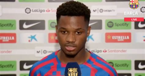 Ansu Fati My Injury Is In The Past Now Im Back Football