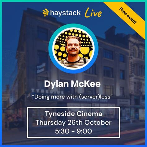 Haystack On Linkedin Were Very Happy To Announce Our Final Speaker