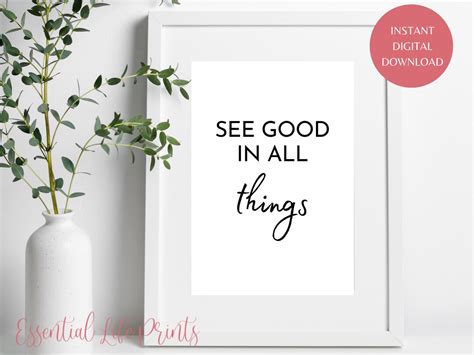 See Good in All Things | Instant Download | Printable Wall Art ...