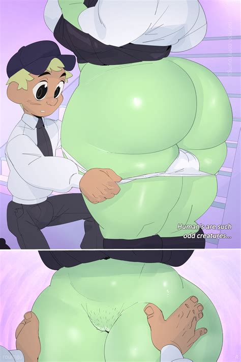 Rule 34 Ass Big Butt Clothed Clothing Female Genitals Green Body