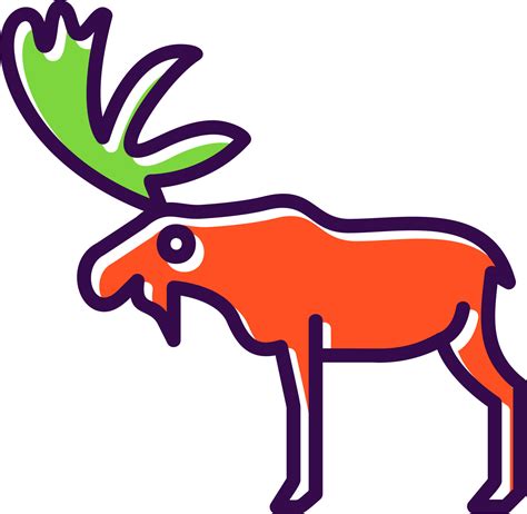 Moose Vector Icon Design 16428310 Vector Art At Vecteezy