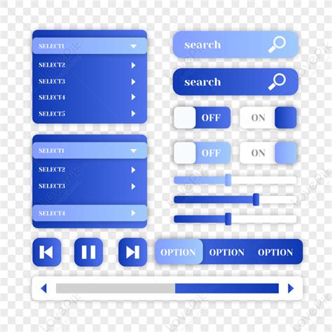 User Interface Mobile Phone Blue Gradient Icon Interface Experienceset