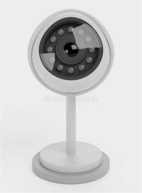 3d Render Of Ip Camera Stock Illustration Illustration Of Protection