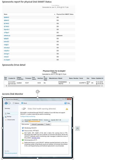 Smart Status Not Showing Warning Spiceworks Support Spiceworks Community
