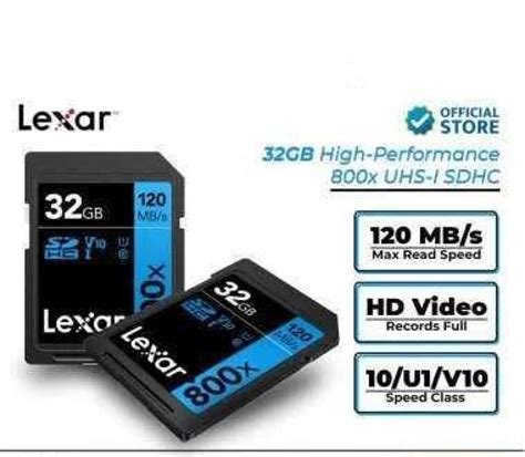 Lexar GB High Performance X UHS I SDHC Memory Card BLUE Series