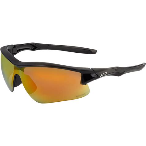 Uvex By Honeywell S4164 Acadia Uvextreme Plus Af Safety Glasses Blackred