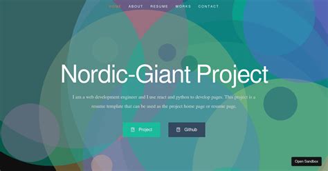 Personalportfolio Codesandbox