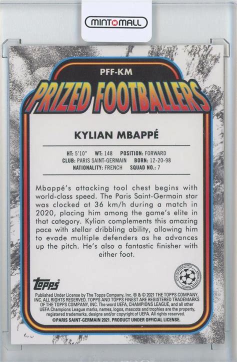 ミントモール MINT 広島店 Topps Finest UEFA Champions League Prized Footballers Fusion Kylian