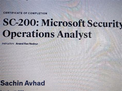 Sachin Avhad On Linkedin Microsoft Cybersecurity Continuouslearning Securityanalysis