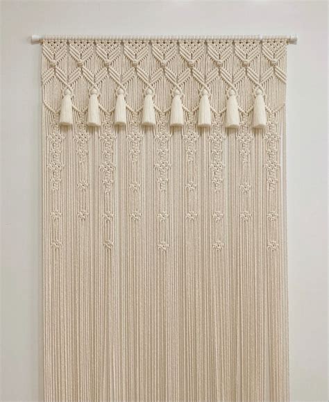 Diy Macrame Curtain Diy Home Renovation Ideas