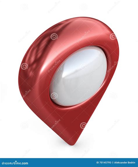 Target Map Pointer Gps Locate 3d Icon Stock Illustration