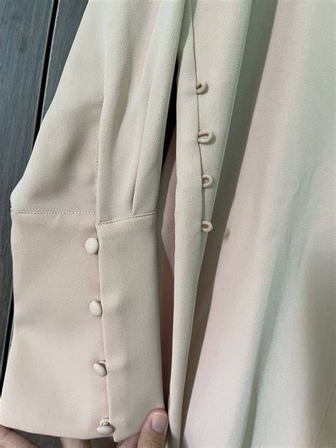 Lilit X Nurita Harith Long Shirt In Nude Womens Fashion Tops