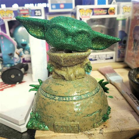 Grogu Using The Force Vinyl Art Toys Hobbydb