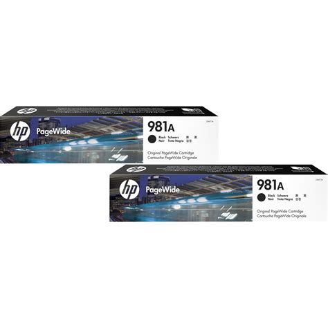 Original Hp A Black Twin Pack Ink Cartridges J M A Hp Pagewide Enterprise Colour Flow