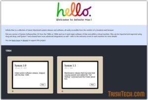 Use Old Macintosh Systems Virtually Inside Web Browser