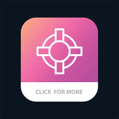 Help Lifesaver Support Mobile App Button Android And Ios Line Version