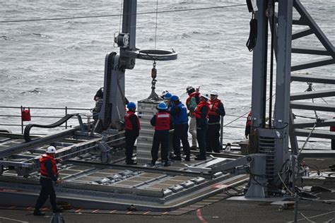 U S Navy Holds First Tram At Sea Vls Loading Test Naval News