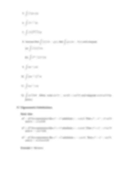 Ap Calculus—integration Practice Slides Calculus Docsity