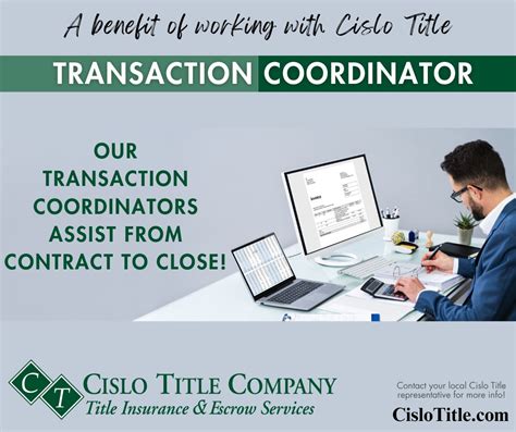 Cislo Title Company On Linkedin A Benefit Of Working With Cislo Title Is The Opportunity To