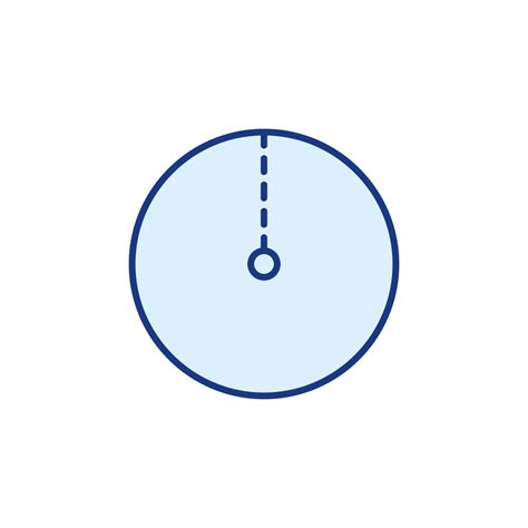 Circle Radius Vector Concept Colored Icon Or Symbol 17505256 Vector Art
