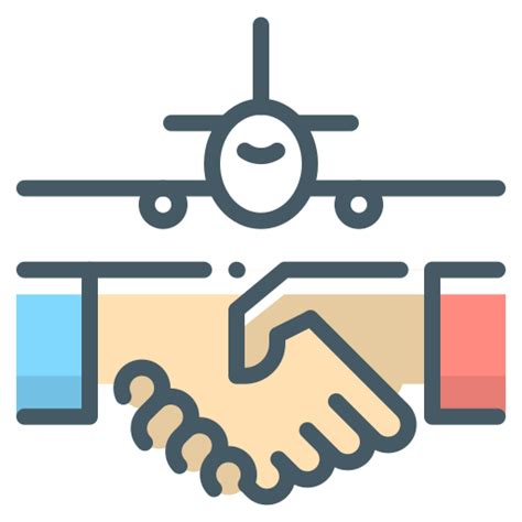 Скачать бесплатно иконки на тему Самолет иконка Generic Color Lineal