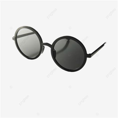 레트로 라운드 선글라스 3d 블랙 레트로 라운드 선글라스 3d 검은 색 선글라스 색안경 Png 일러스트 및 이미지 에 대한