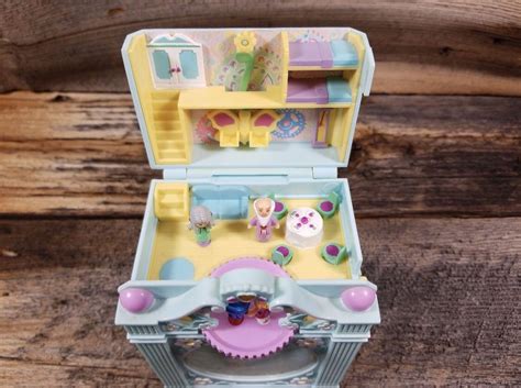 vintage polly pocket clock set polly pocket funtime clock playset