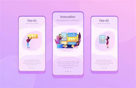 혁신 관리 소프트웨어 응용 프로그램 인터페이스 템플릿입니다 그래픽 사용자 인터페이스에 대한 스톡 벡터 아트 및 기타 이미지 그래픽 사용자 인터페이스 다중 색상 디자인